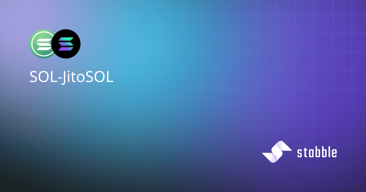 SOL-JitoSOL | Deposit | stabble